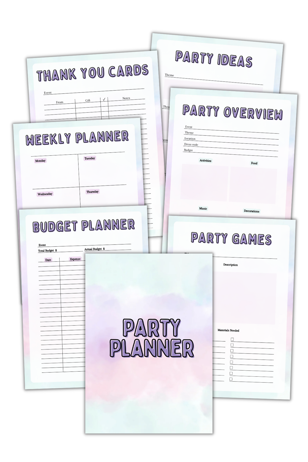 Party Planner [20 pages] – Addi Ganley