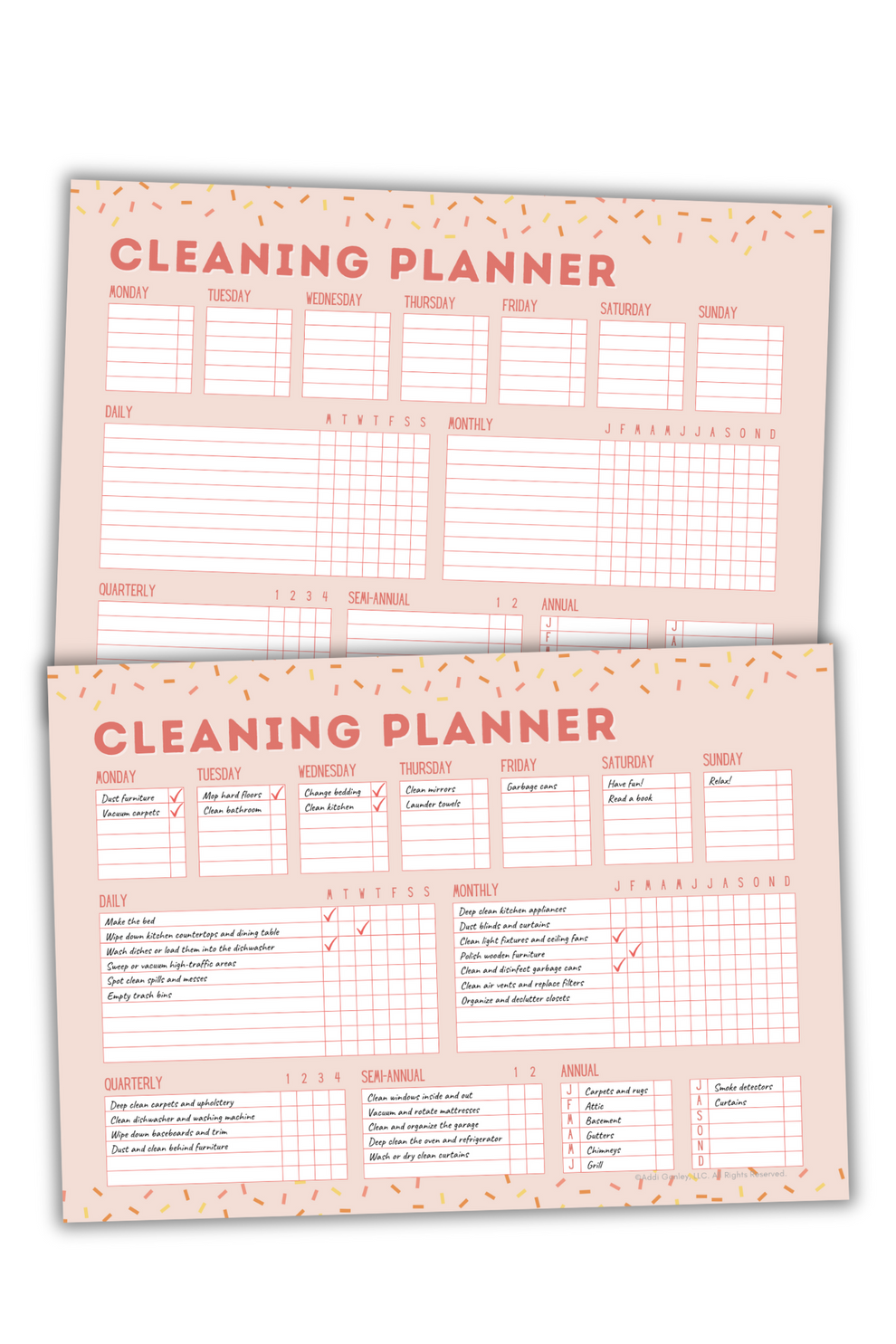 Cleaning Planner – Addi Ganley
