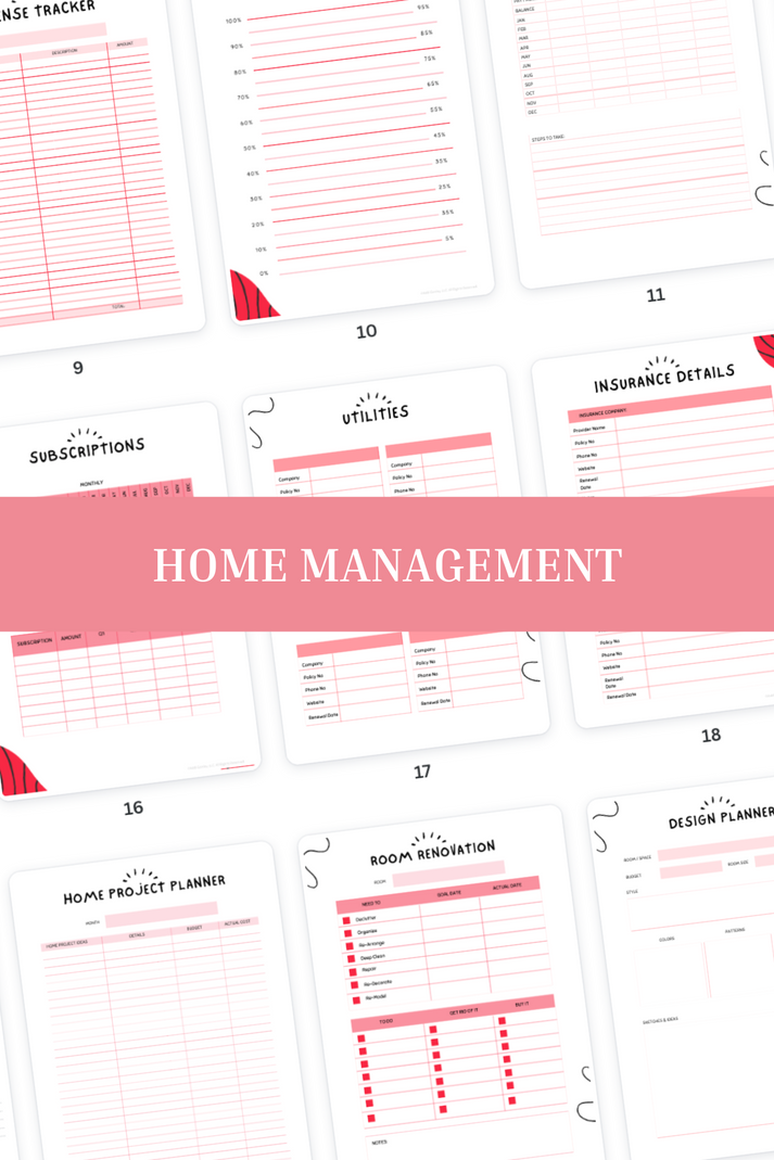 Home Management Planner [56 pages] – Addi Ganley
