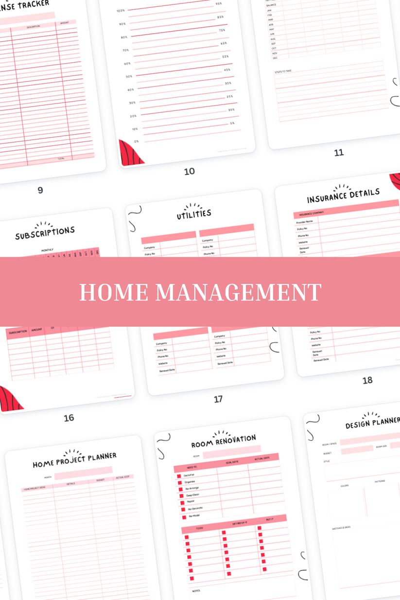 Home Management Planner [56 pages] – Addi Ganley