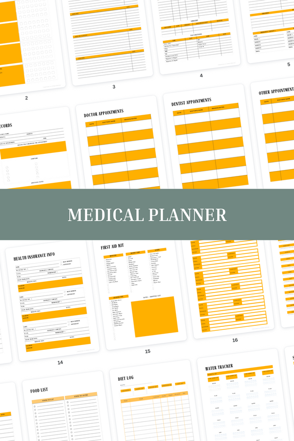 Medical Planner [27 pages] – Addi Ganley