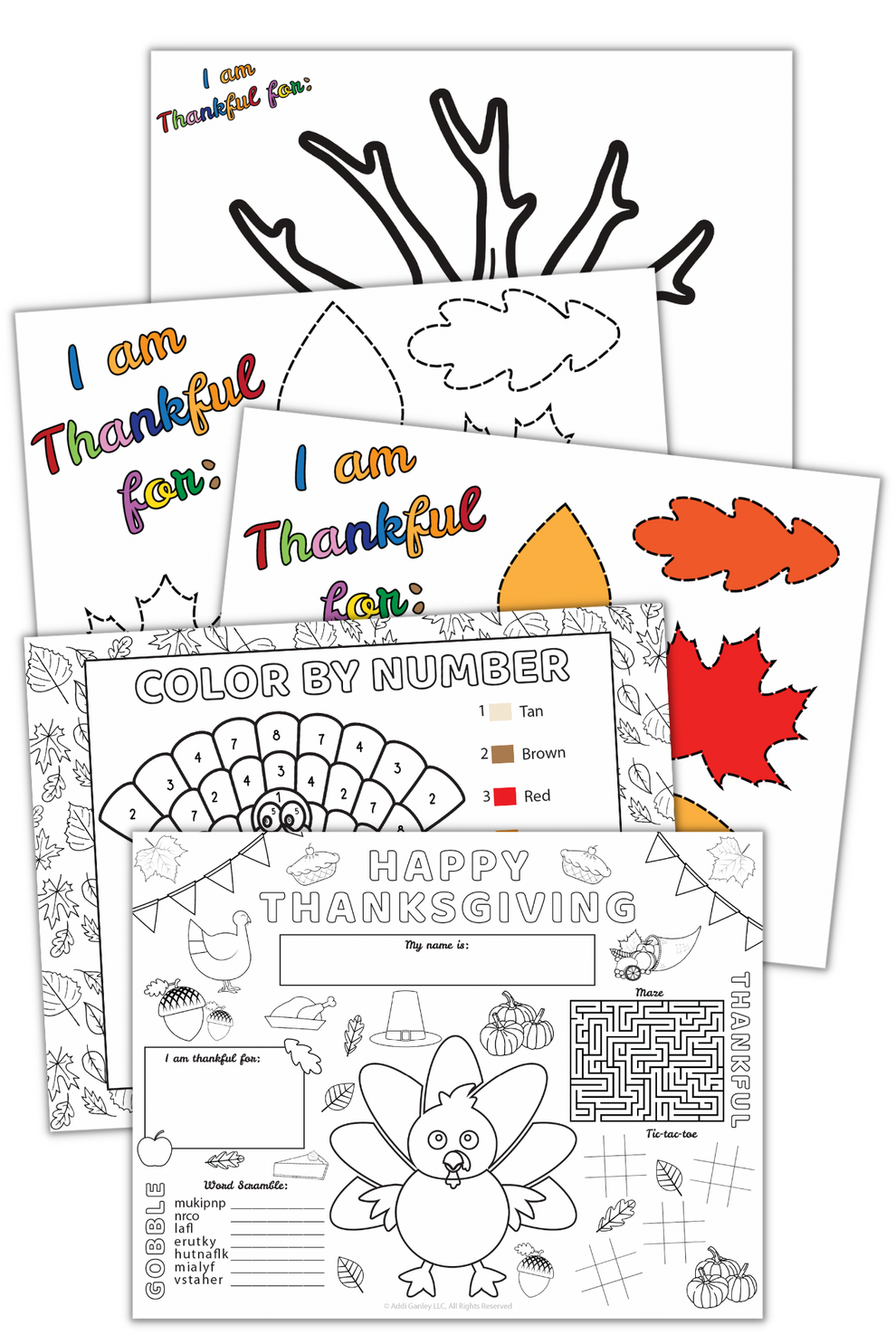 Kids Thanksgiving Activity Pack – Addi Ganley