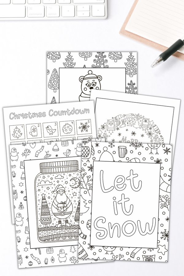 Christmas Coloring Pages – Addi Ganley