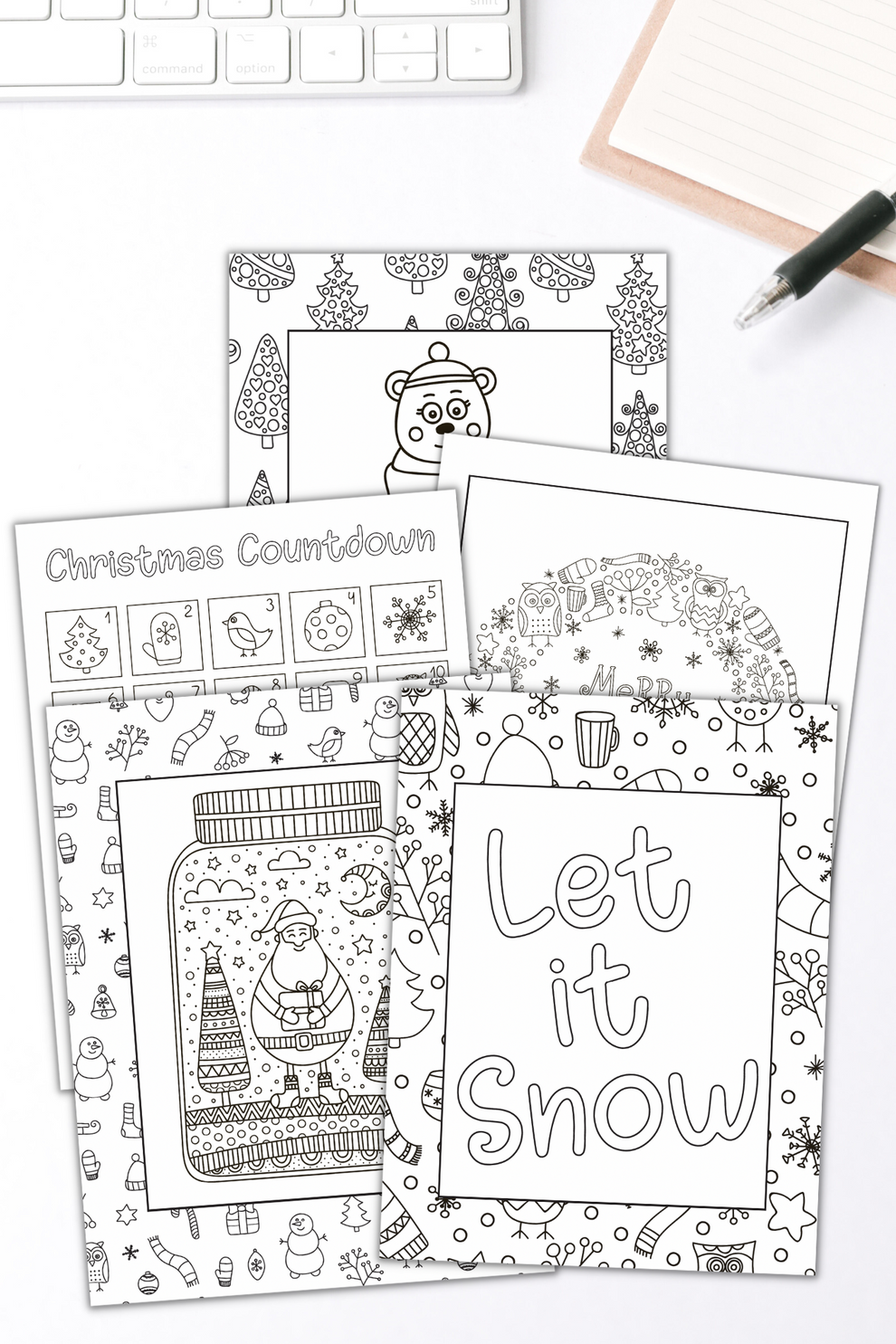 Christmas Coloring Pages – Addi Ganley